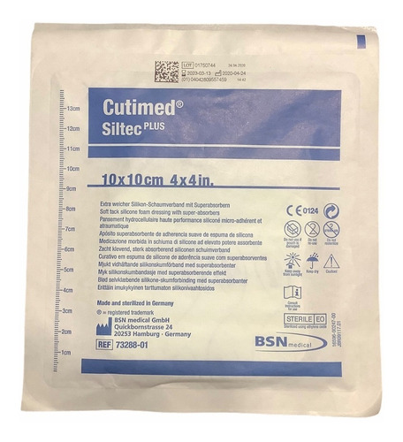 Apósito Espuma De Silicona Cutimed Siltec Plus 10x10cms Unid – Insumosmed